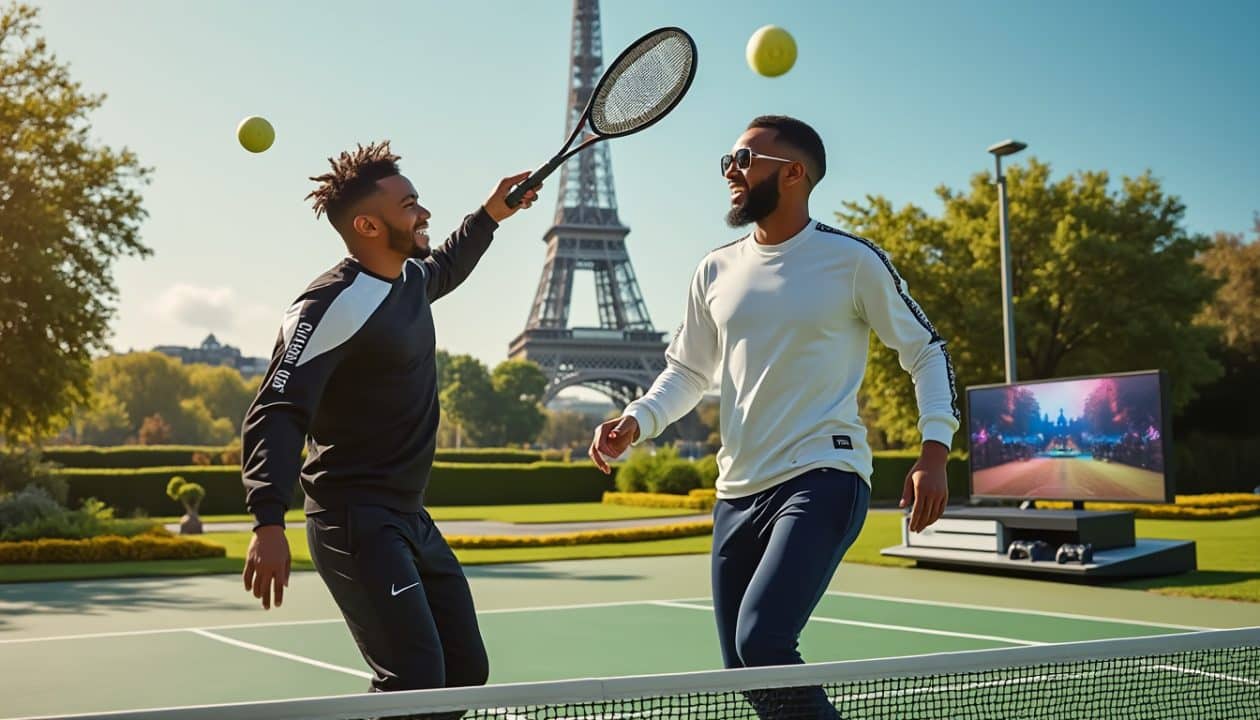 🏖️ Kylian et Achraf : Entre Padel 🎾 et Gaming 🎮, une Évasion Parisienne!